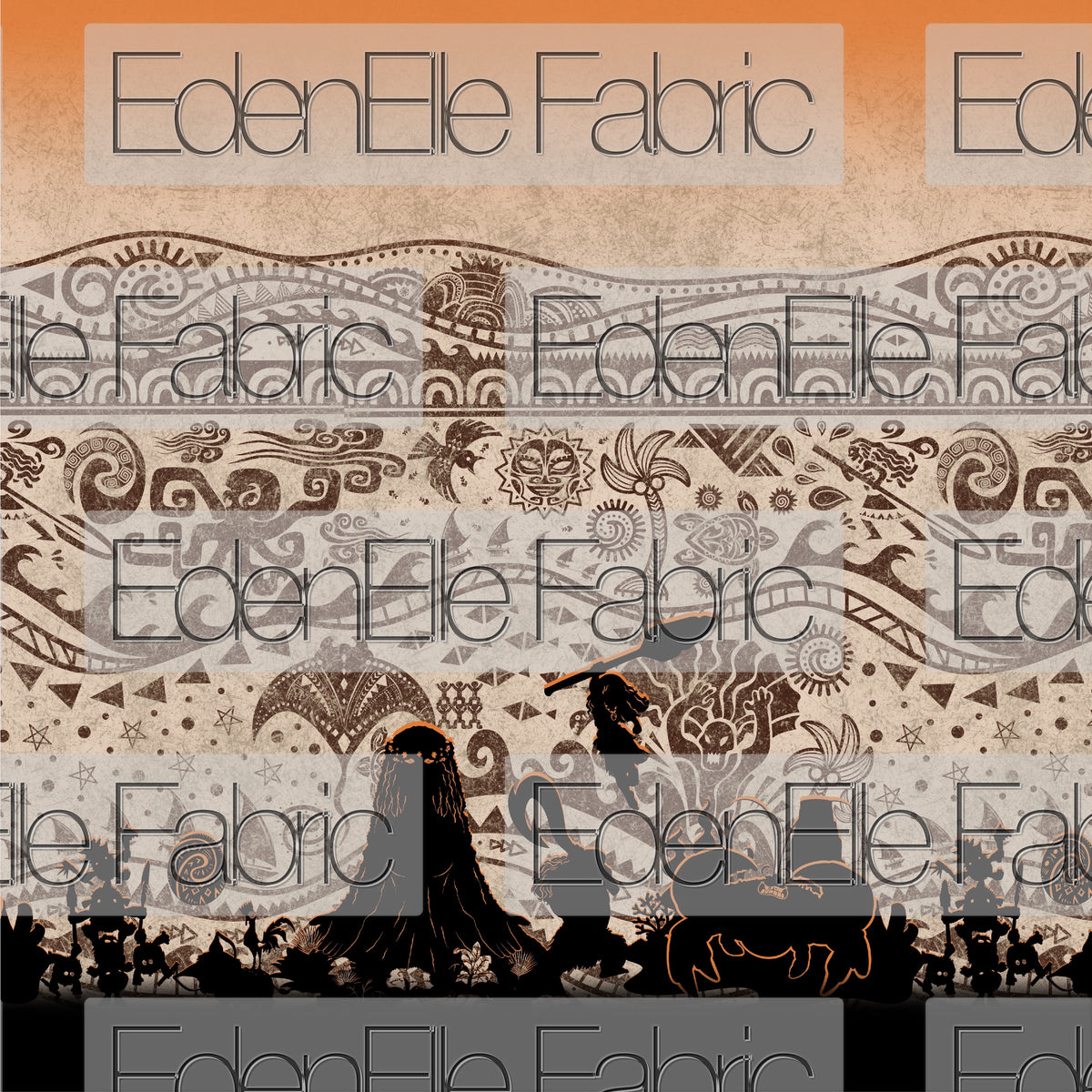 Silhouette Moana Border – EdenElle Fabric