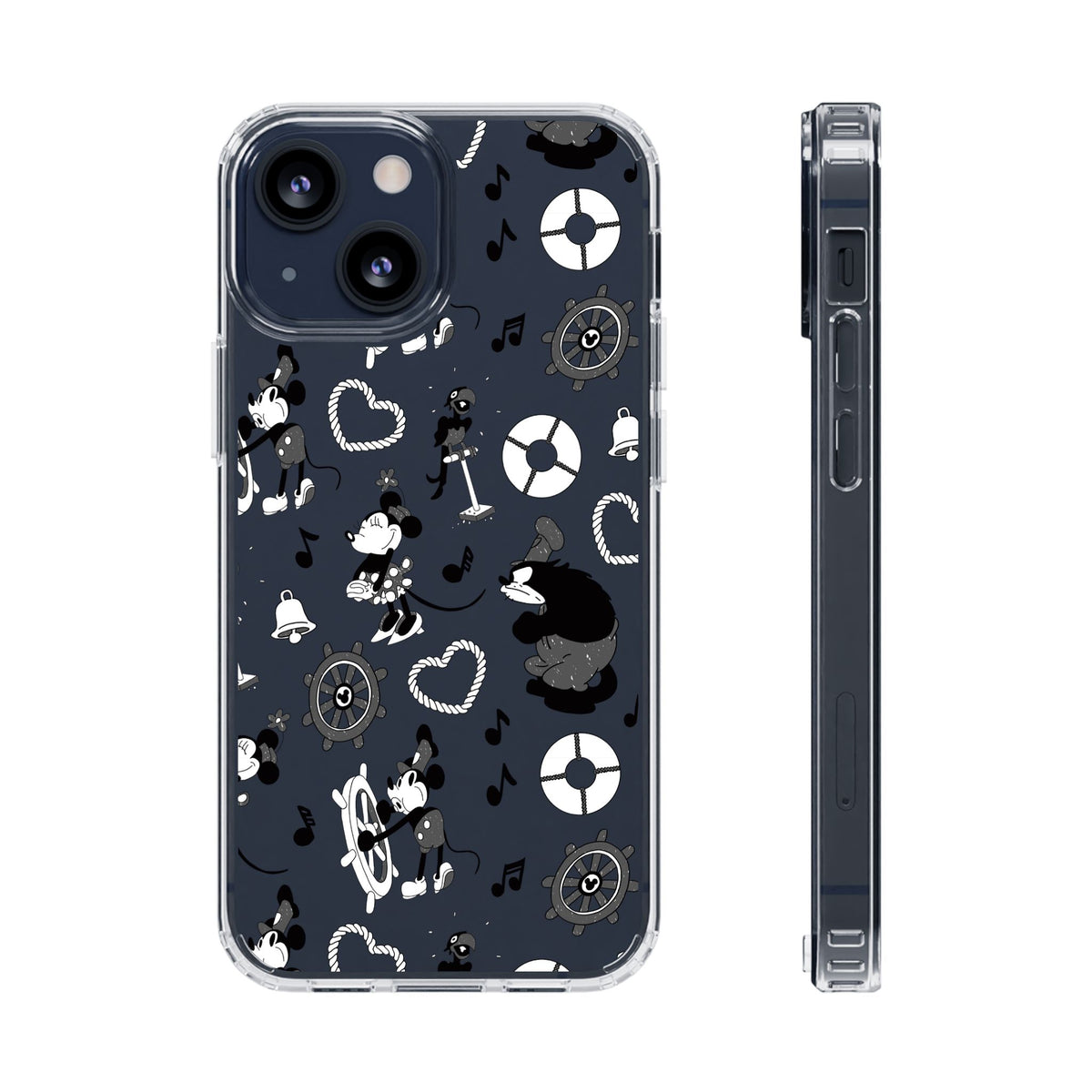 Steamboat Willie Clear Phone Case! Disney Inspired Hand drawn Unique D ...