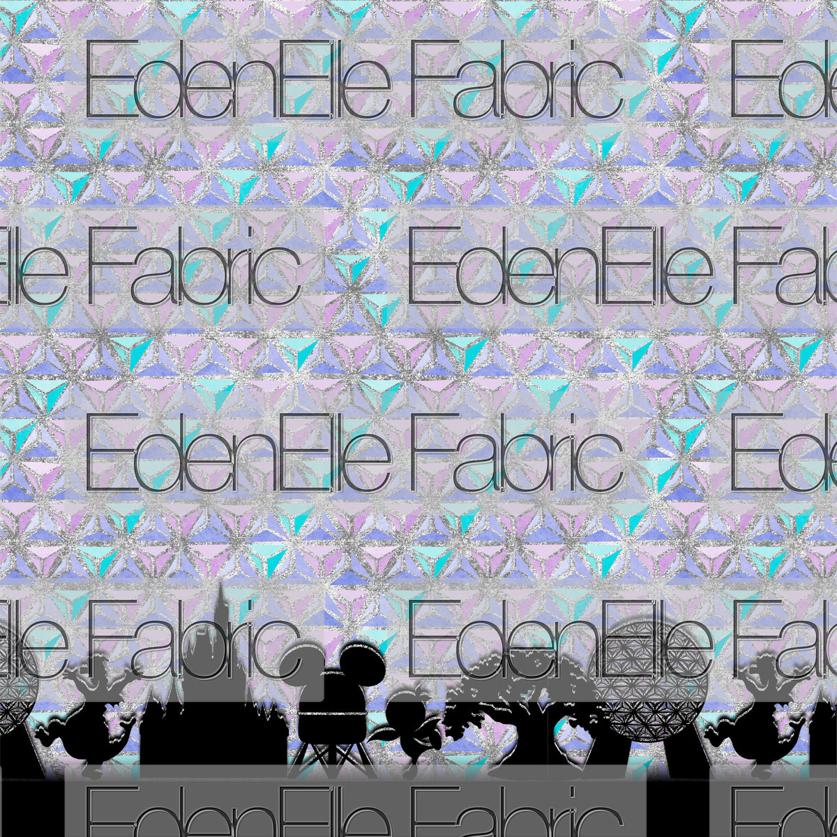 Silhouette Epcot Border – EdenElle Fabric