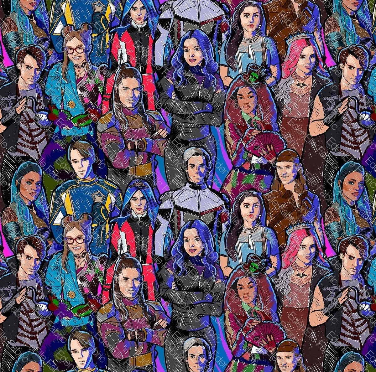 Descendants Original Digital File – EdenElle Fabric