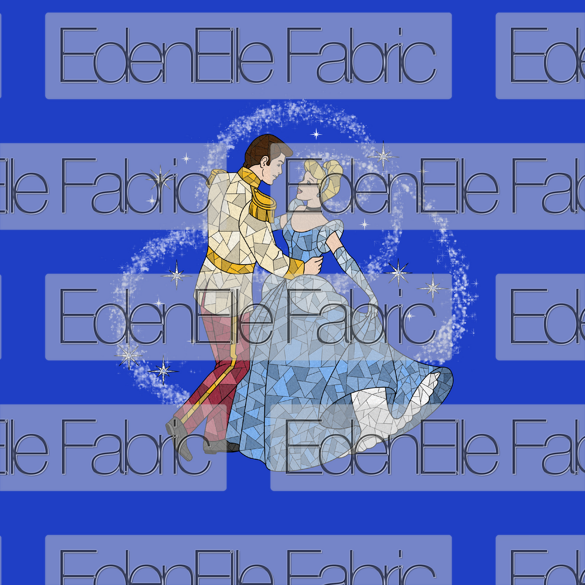 Cinderella Stained Glass Panel – EdenElle Fabric