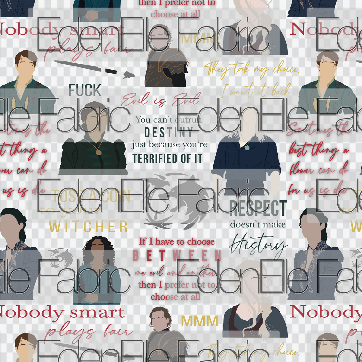 Witcher Transparent Clear Jelly Vinyl – EdenElle Fabric