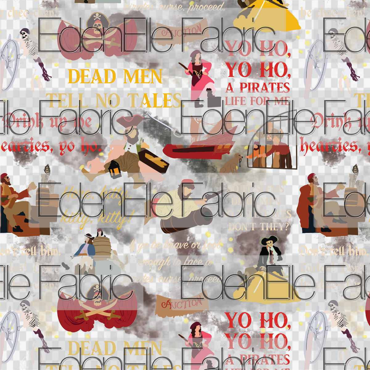 Pirates Transparent Clear Jelly Vinyl – EdenElle Fabric