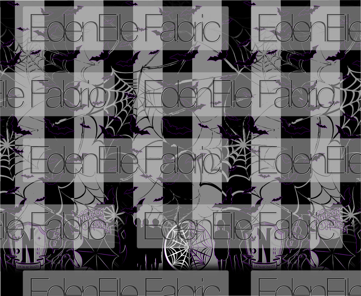 Silhouette Wednesday Border – EdenElle Fabric