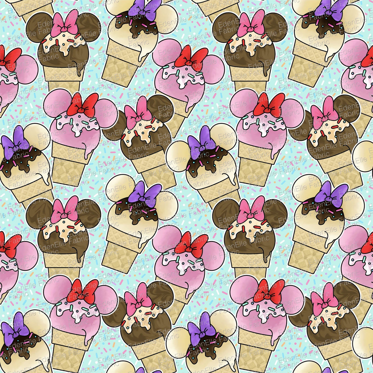 Mouse Cones Main – EdenElle Fabric